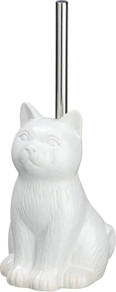 Toaletní kartáč CAT, barva bílá, Wenko