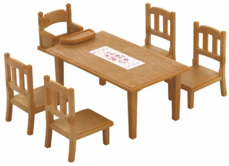 Sylvanian Family Nábytek - jídelní stůl se židlemi