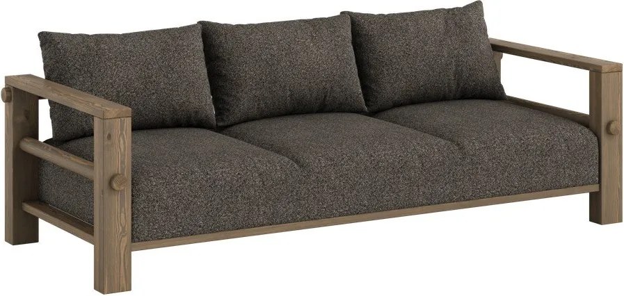 Tmavě šedá pohovka 225 cm Bare – Karup