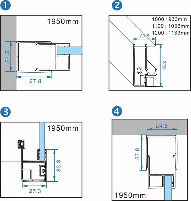 BPS-koupelny Obdélníkový sprchový kout HYD-OK103C 120x80 zlatý kartáčovaný/transparent - bez vaničky