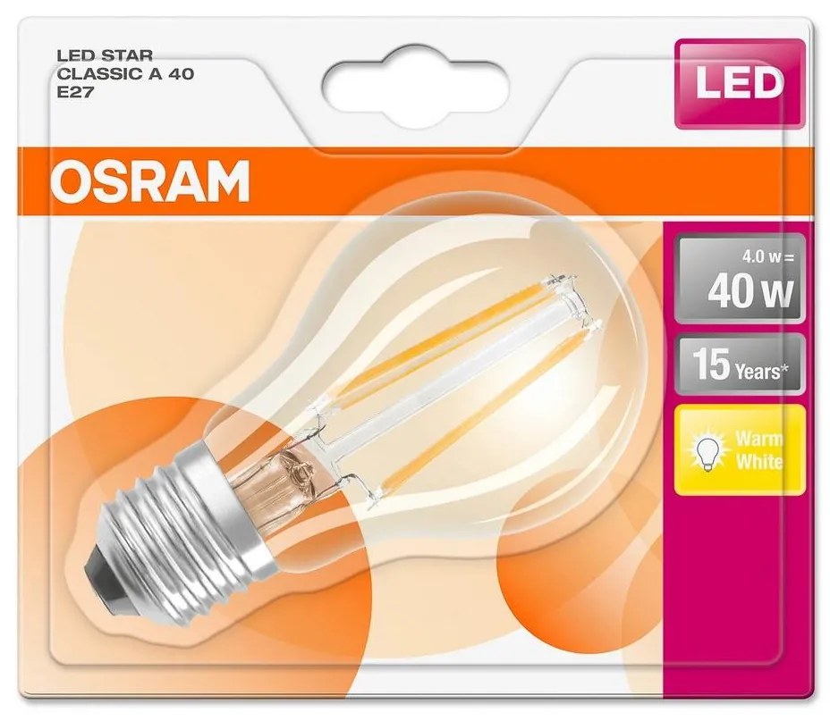 Osram LED Žárovka RETROFIT E27/4W/230V 2700K - Osram P224762