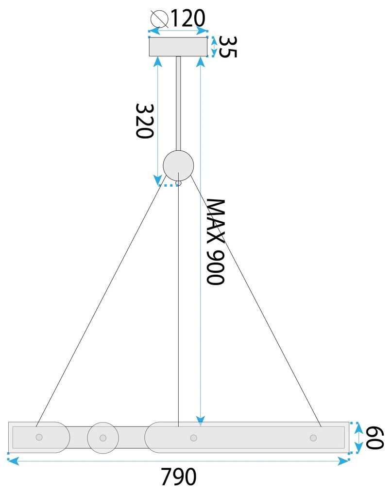Toolight Kruhové LED stropní osvětlení APP1549-cp zlaté + dálkové ovládání