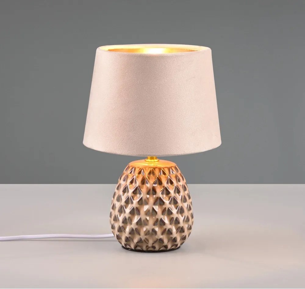 Béžová stolní lampa (výška 27 cm) Ariana – Reality