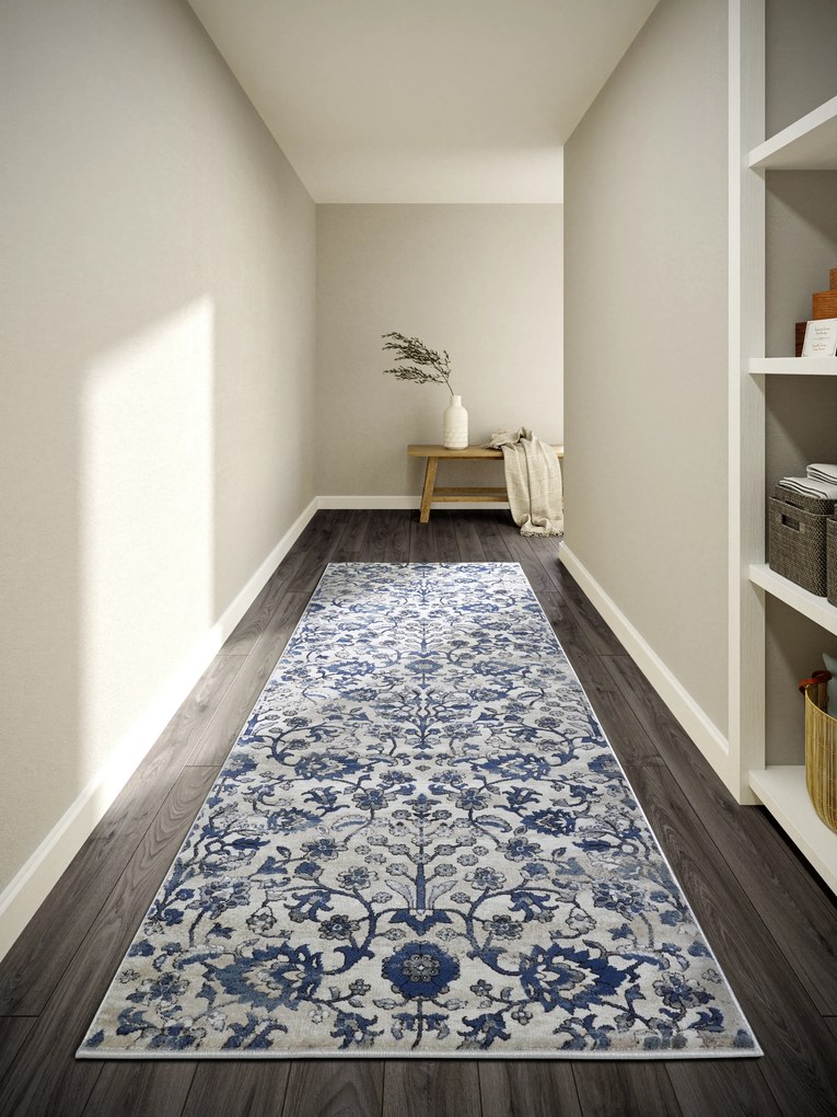 Villeroy & Boch, Běhoun Villeroy & Boch 106120 Cream, Blue, 80x240, modrá, ložnice