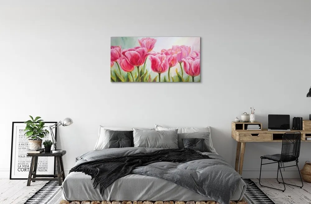 Obrazy na plátně tulipány obrázek 120x60 cm