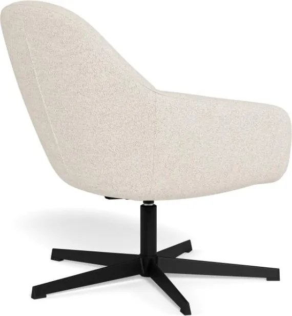 Otočné designové křeslo Claremore krémové