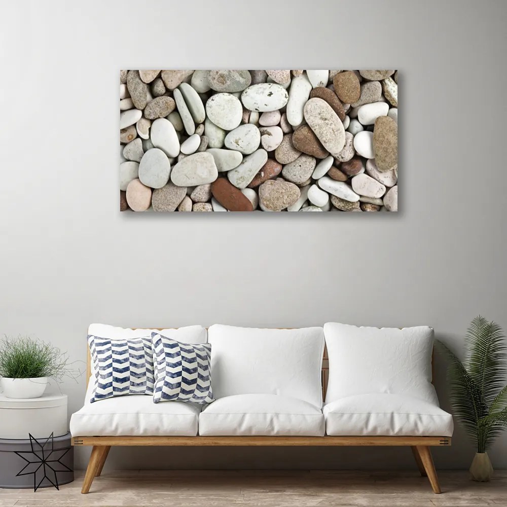 Obraz na plátně Kameny Dekorační Kamínky 125x50 cm