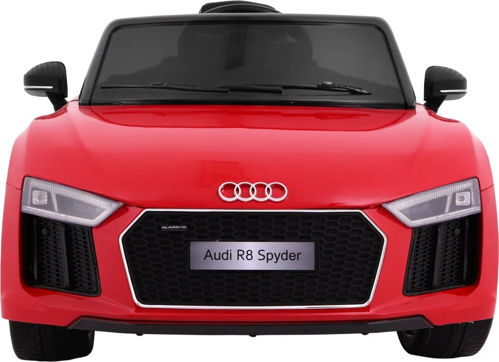 Ramiz Elektrické autíčko Audi R8 Spyder pro děti lakované červené + dálkové ovládání