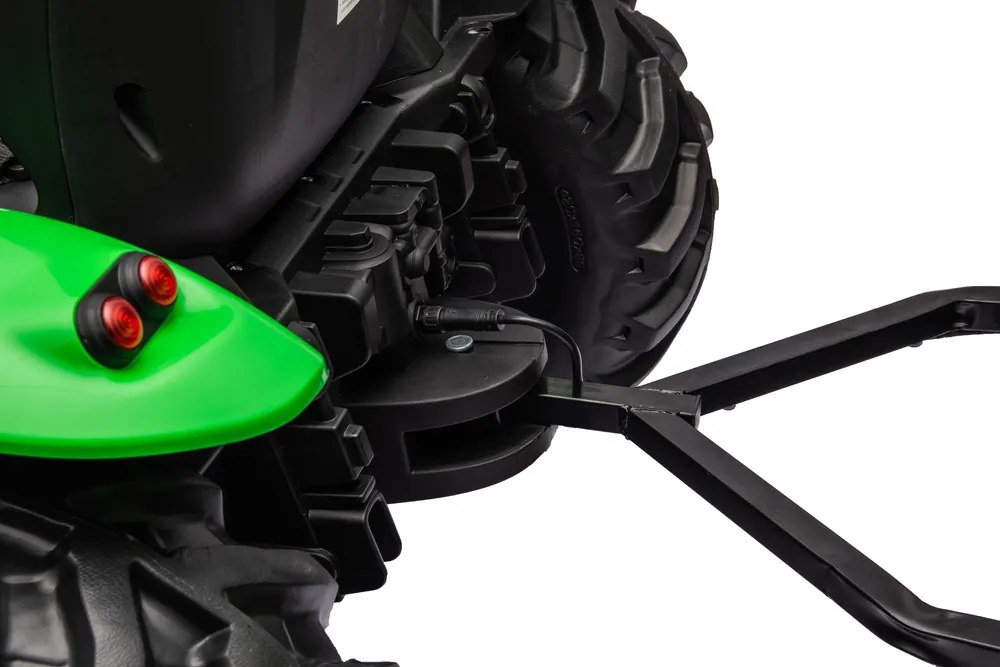 LEAN CARS Akumulátorový traktor HC-306 s přívěsem, světle zelený, 24 V