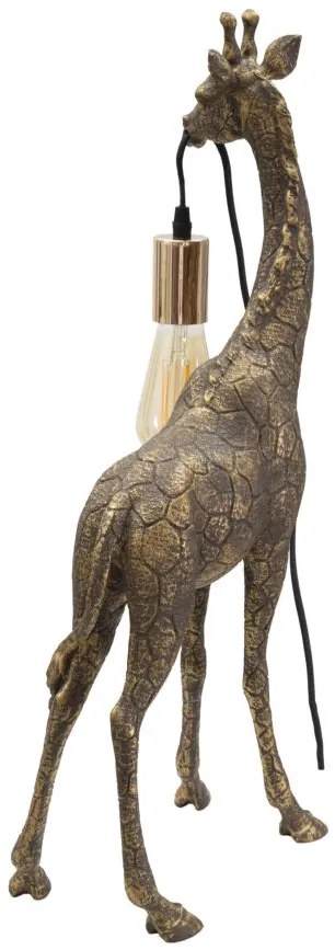 Stolní lampa Mauro Ferretti Giraffe, 28x16x60 cm, starožitná zlatá