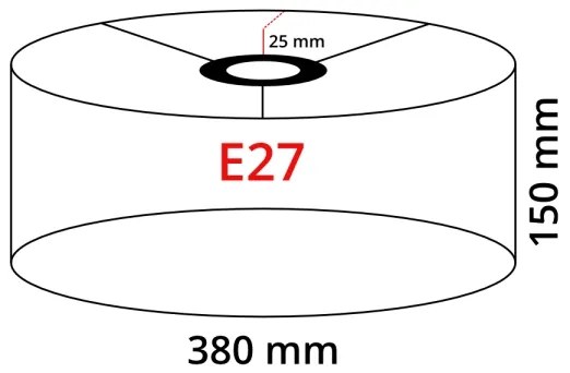 LED Stojací lampa TUNJA 1xE27/20W/230V pr. 38 cm matný chrom/hnědá