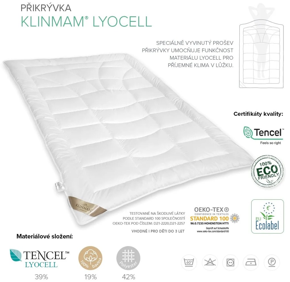 Klinmam Home Lyocell Aerelle polštář 70 x 90