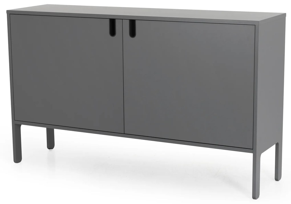 TENZO Dřevěná komoda UNO 148cm šedá 9008554014