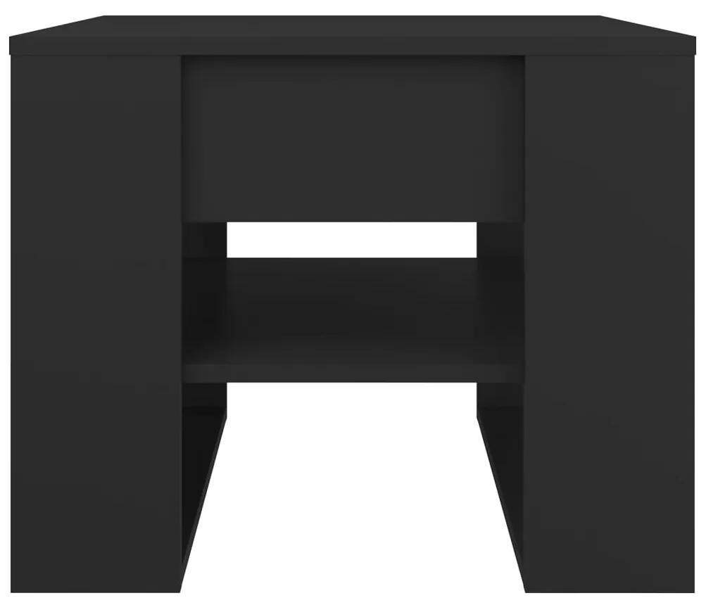 Konferenční stolek černý 55,5 x 55 x 45 cm kompozitní dřevo - Default Title