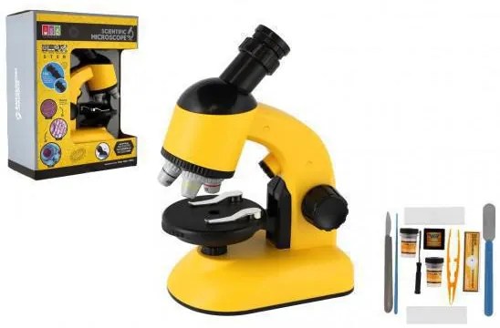 Teddies Mikroskop s doplňky 15 cm se světlem