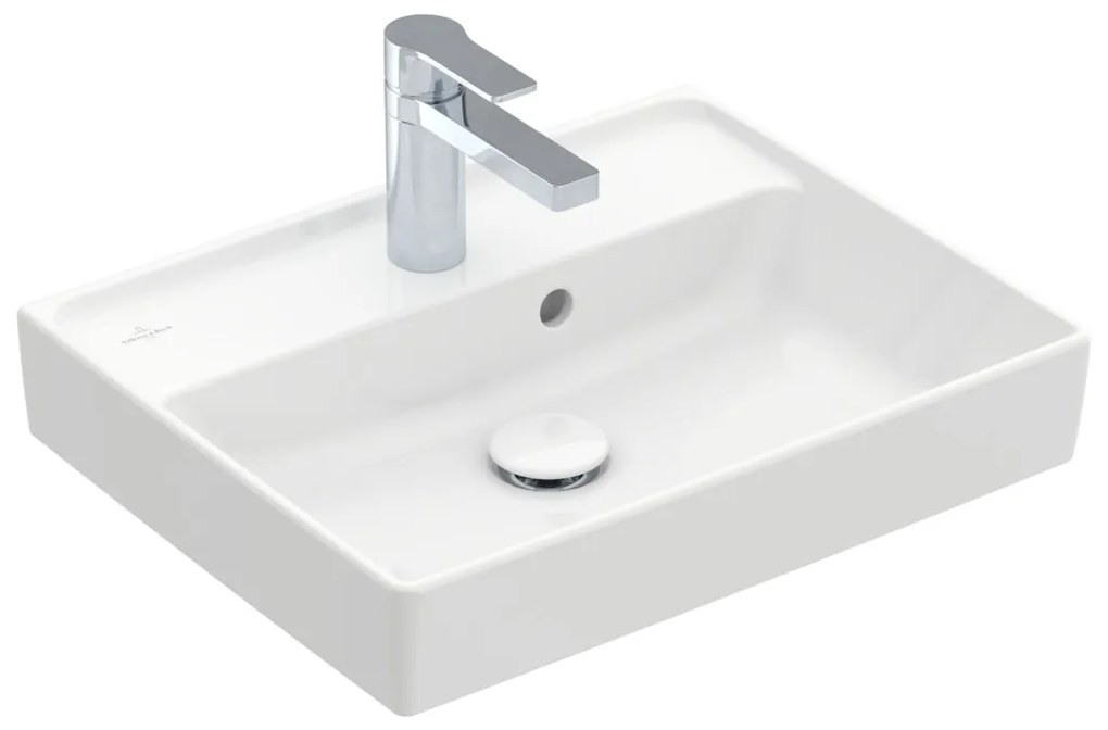 Villeroy & Boch Villeroy &amp; Boch COLLARO - Umyvadlo 500x400x150 mm, s přepadem, bílá Alpin CeramicPlus 433450R1