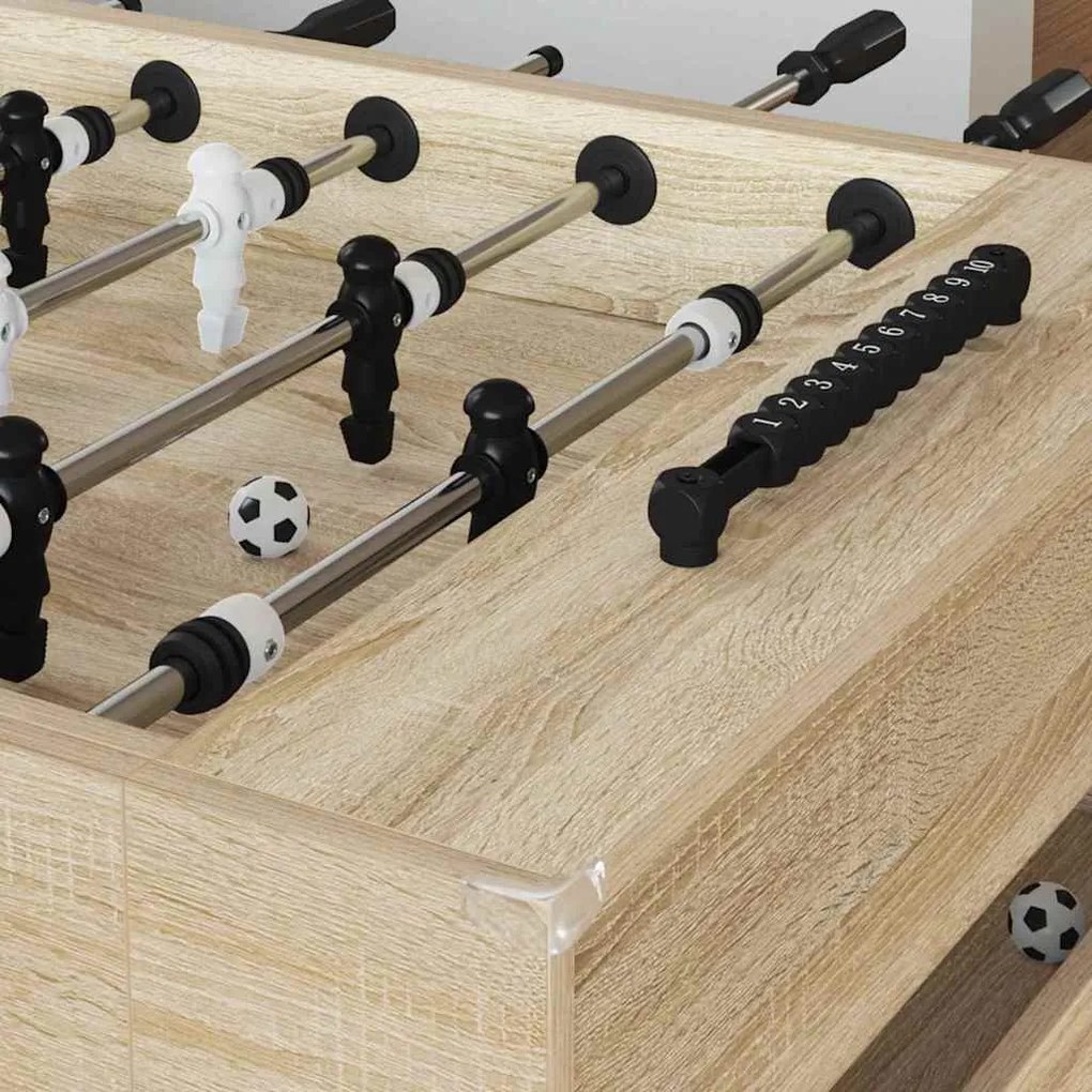 Stolní fotbálek Sonoma dub 146,5 x 74 x 85 cm Kompozitní dřevo 3378201