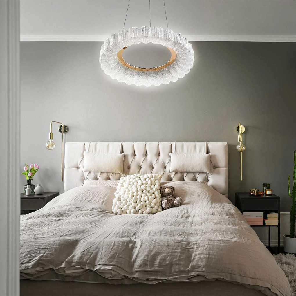 Toolight Toolight, LED stropní svítidlo 40cm, 24W, 4000K, 2500lm, MS018-CP, růžové zlato, OSW-09630