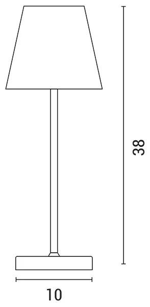 LED Stmívatelná nabíjecí dotyková stolní lampa TABLO LED/3,5W/5V 5200mAh zelená