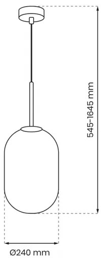 Lustr na lanku ALIAS 1xE14/40W/230V pr. 24 cm černá/šedá