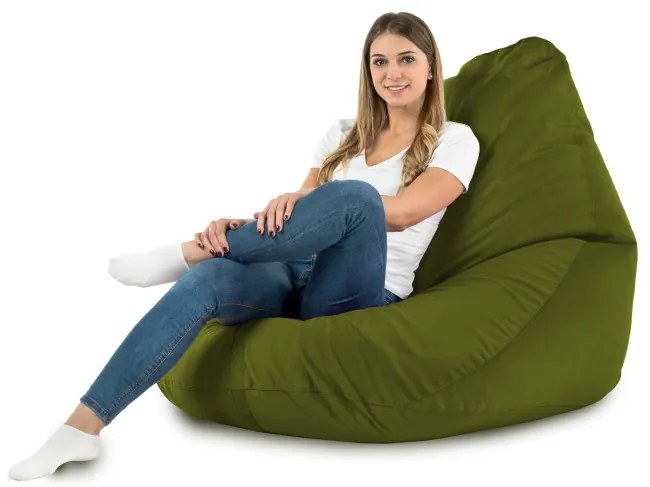 Sedací vak DROP XXL zelený