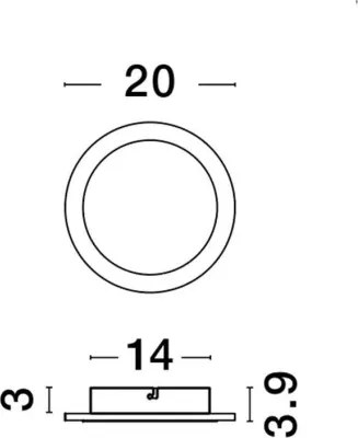 Nástěnné LED svítidlo NOVA LUCE NEVO 12W 3000K 9248160