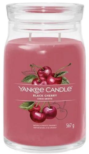 Aromatická svíčka, Yankee Candle Signature Black Cherry, hoření až 90 hod