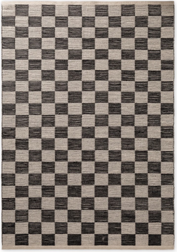 Hanse Home, Kusový koberec Handloom 106333 Rex White Black, 200x300, černobílá, chodba / předsíň