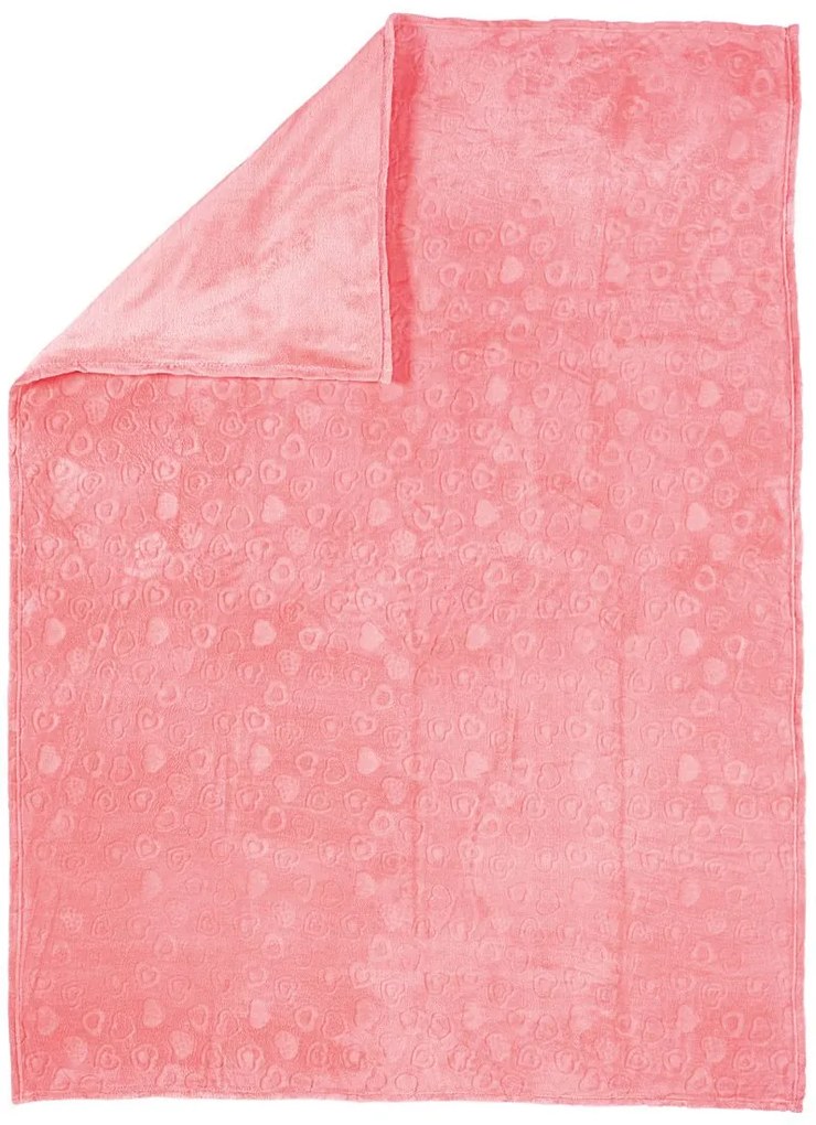 MERADISO® MERADISO® Hebká deka, 150 x 200 cm (růžová), Barva: růžová - 4050069069452
