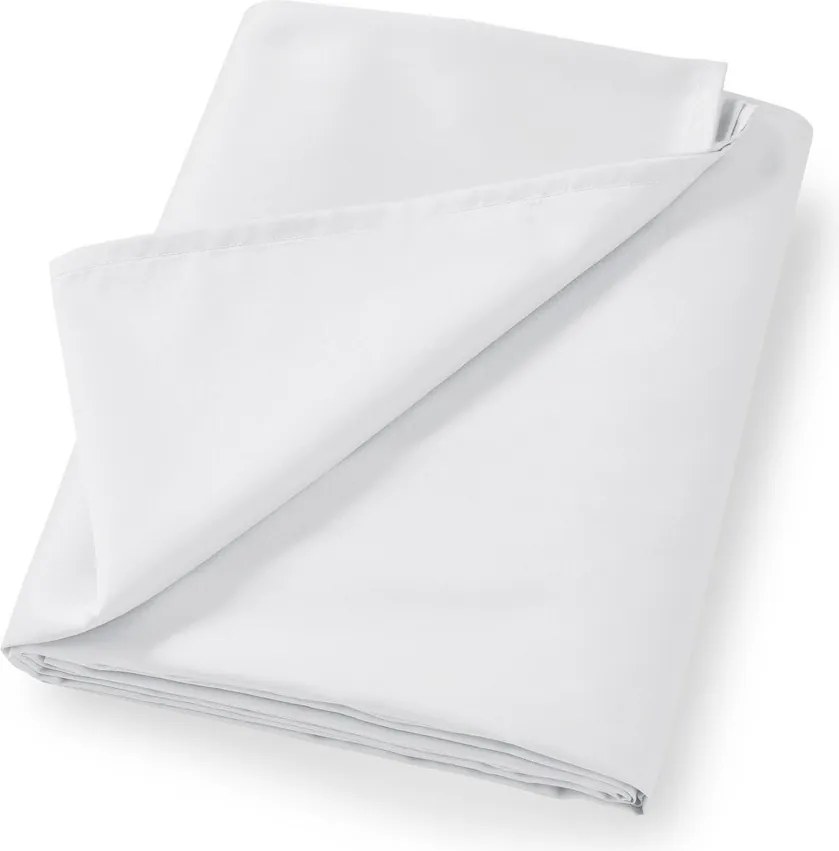 Bílé prostěradlo z bavlněného saténu 230x260 cm Cotton Sateen – Bianca