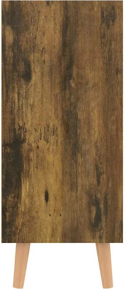 Příborník kouřový dub 90 x 30 x 72 cm kompozitní dřevo 326821
