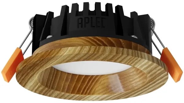 APLED - LED Podhledové RONDO WOODLINE LED/3W/230V 3000K pr. 9 cm jasan masiv
