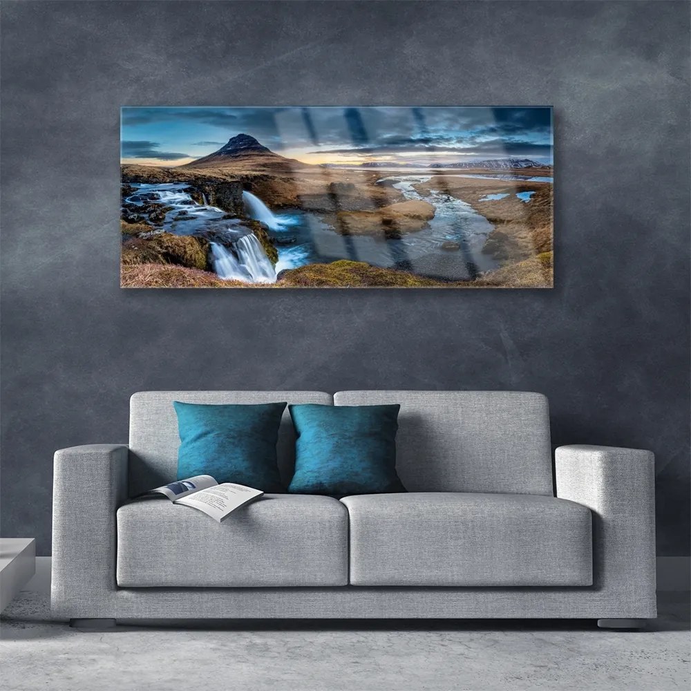 Plexisklo-obraz Vodopád Řeka Krajina 125x50 cm
