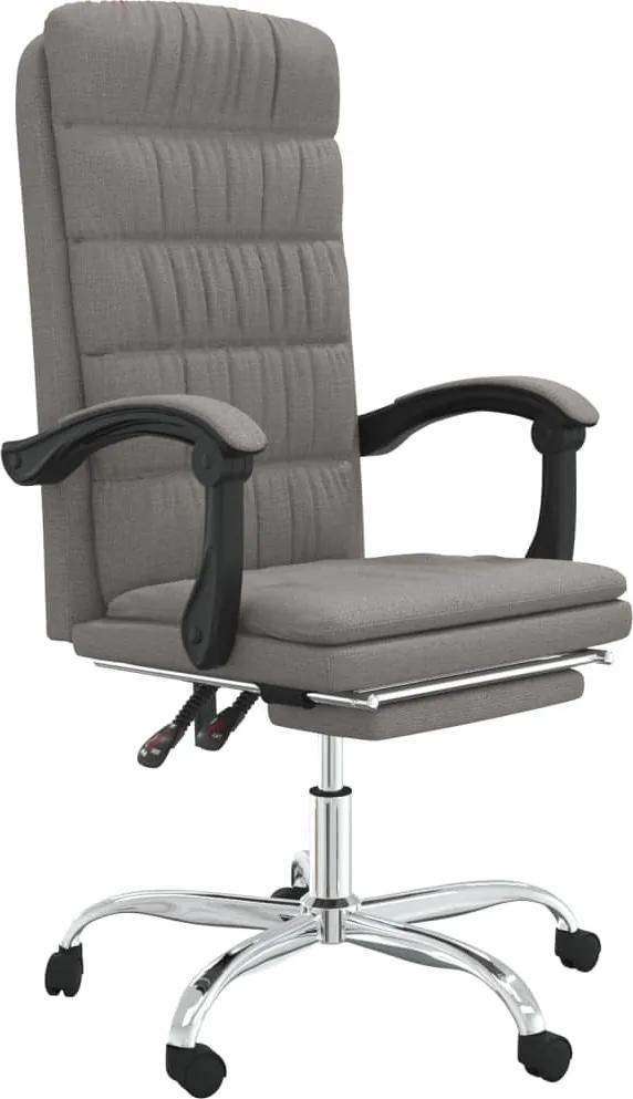 vidaXL Polohovací kancelářská židle textil [349645] Barva: Hnědá