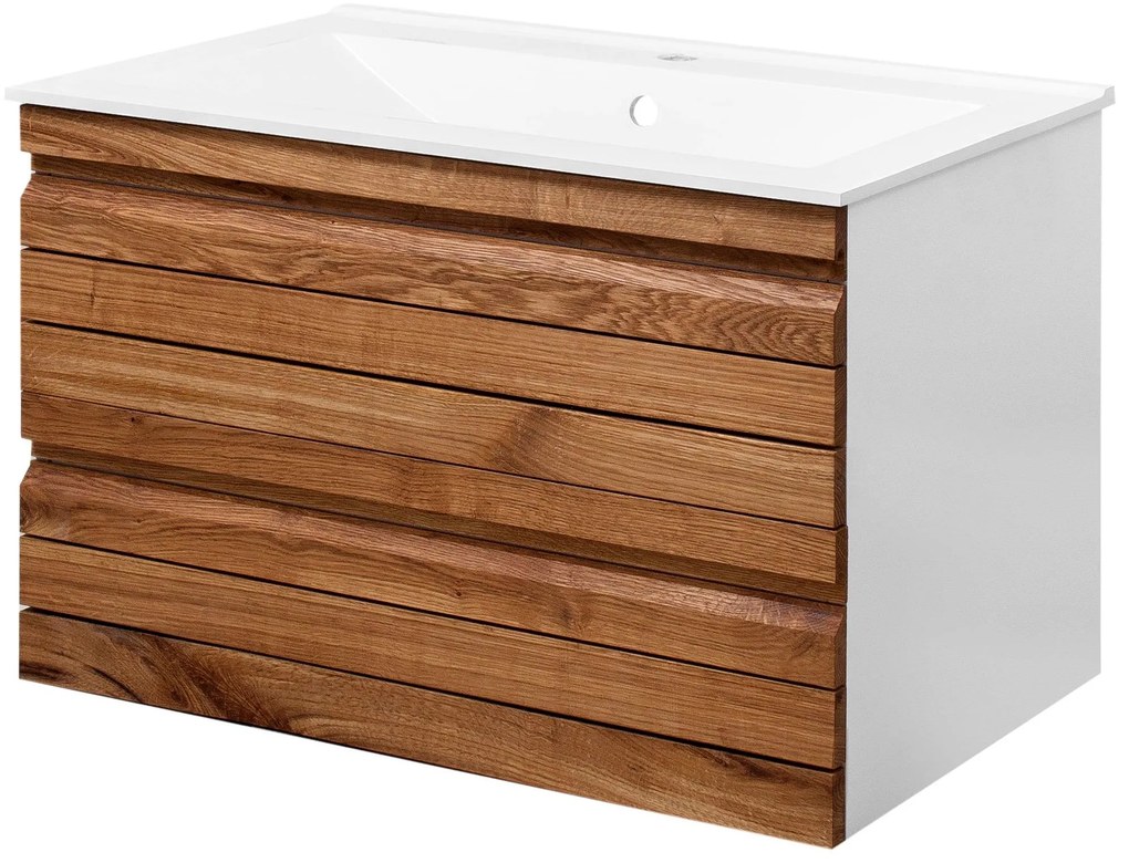 Lavedo Woodie II 100 koupelnová skříňka s umyvadlem