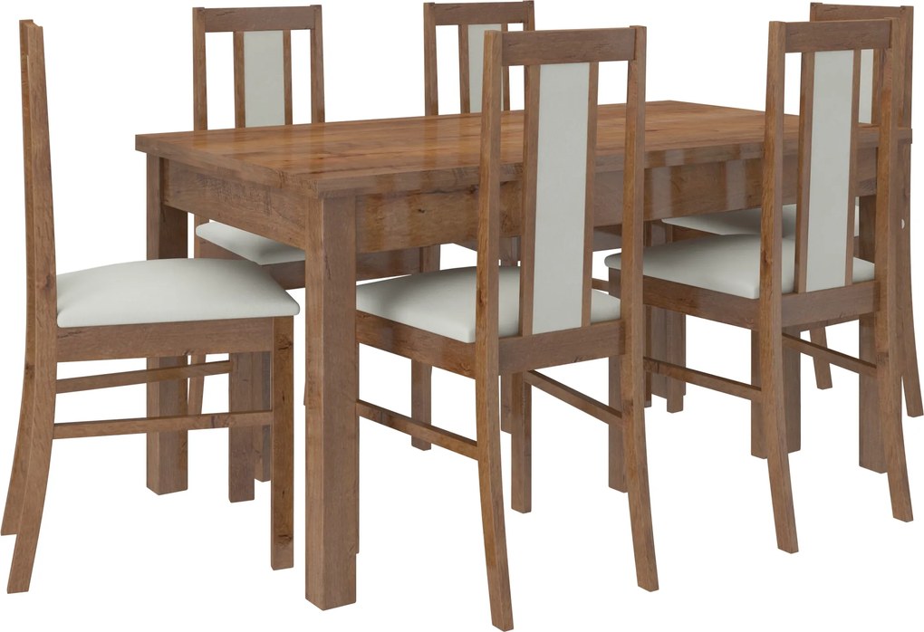 ADRK Furniture Sada stolu s židlemi RODOS 52 SE-ROD-52 L-B085