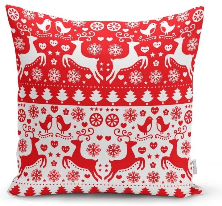 Sada 4 vánočních povlaků na polštář a běhounu na stůl Minimalist Cushion Covers Christmas