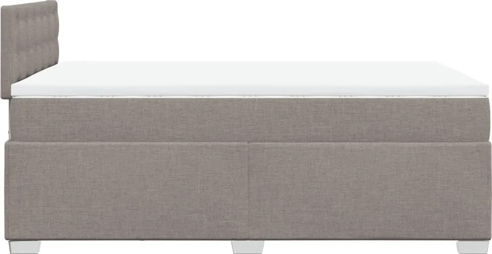 Box spring postel s matrací taupe 120x200 cm textil 3285873