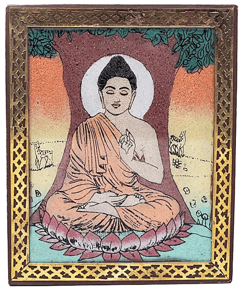 Milujeme Kameny Truhlička - dřevěná - Buddha