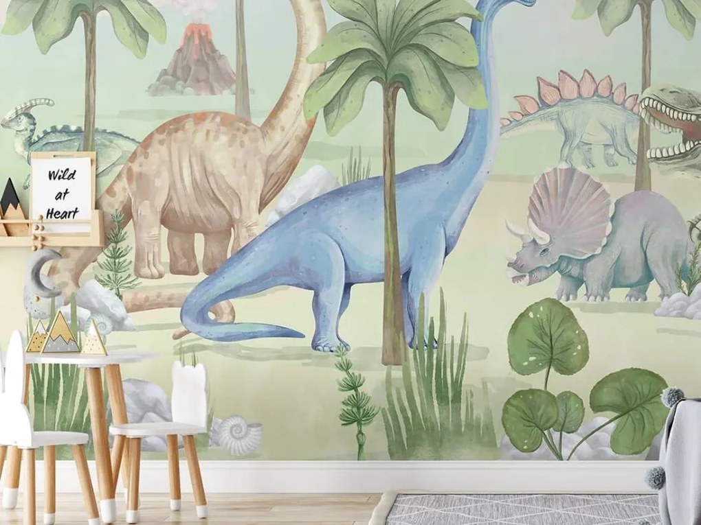 Dětský nástěnný mural DINOSAUŘI