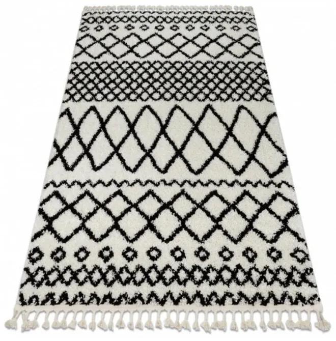 Kusový koberec Shaggy Safi smetanově bílý 240x330cm