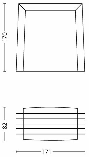 Philips - Venkovní nástěnné svítidlo SHADES 1xE27/15W/230V IP44 antracit