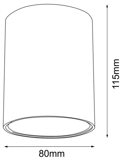 Brosline 1254 - Bodové svítidlo POINT 1xGU10/10W/230V černá