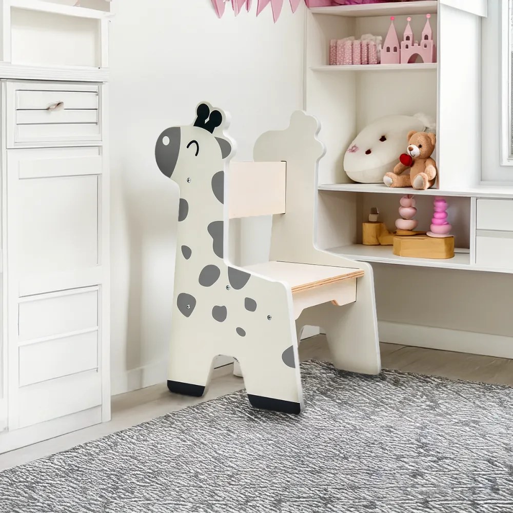 Montessori schůdky/židle, motiv žirafa, ZAFRA