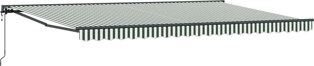 Rám markýzy Zelená a bílá 500 × 300 cm 3331476