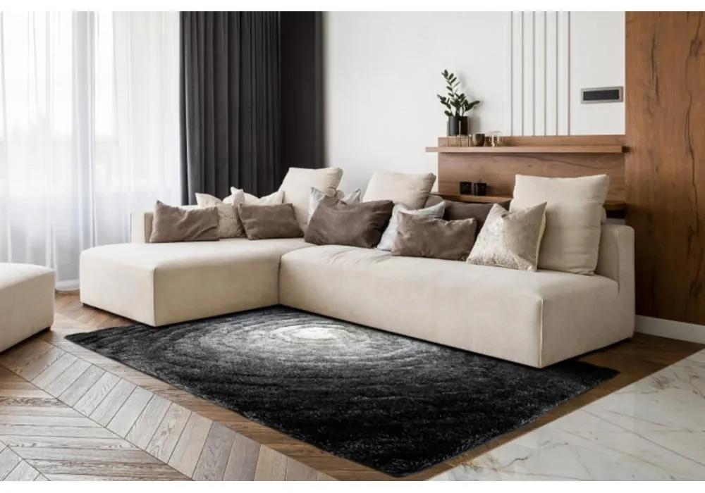 Luxusní kusový koberec shaggy Flimo šedý 120x160cm