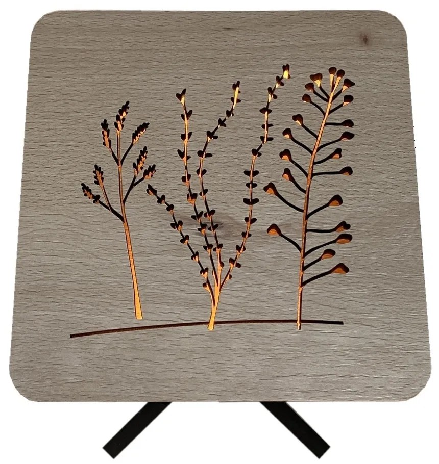 Li-Go "Kokoška" lampa 19x19cm provedení povrchu: dub