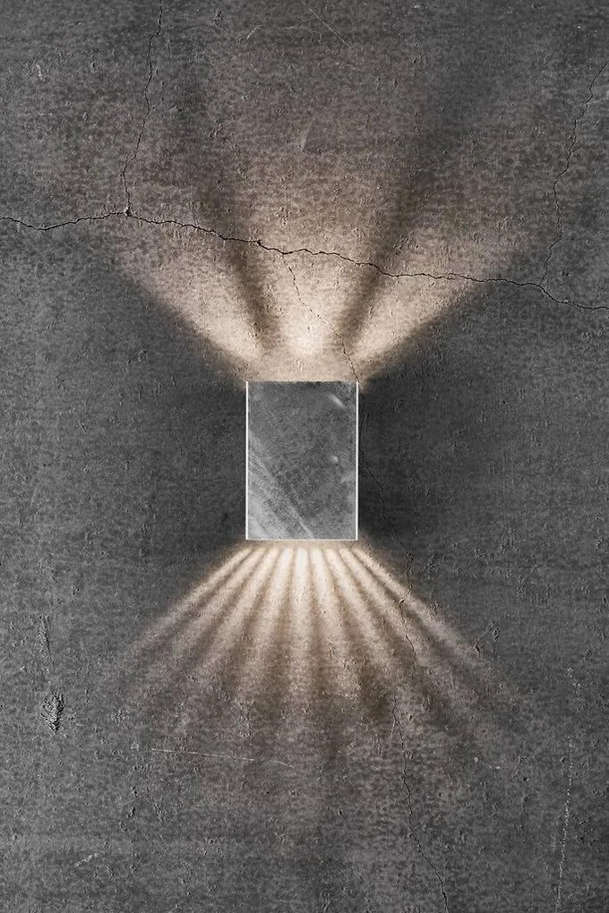 NOR 2019041031 Venkovní nástěnné svítidlo Fold 10 2x3,5W LED galvanizovaná ocel čirá - NORDLUX