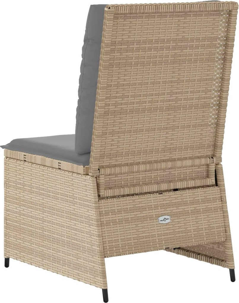 Zahradní sofa s polštářem Beige a šedá polyratan 3394479