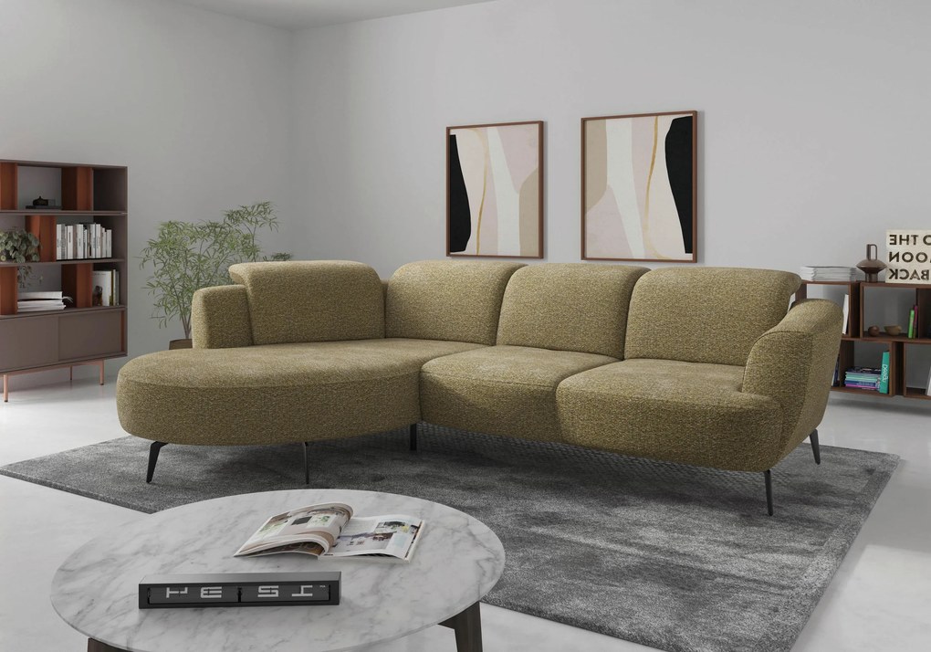 XXXLutz ROHOVÁ SEDAČKA, textil, olivově zelená Sit & More - Sedací soupravy - 000144018570